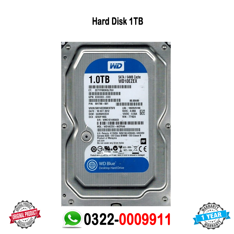 Seagate WD Hard Disk Price In Lahore Pakistan 1TB